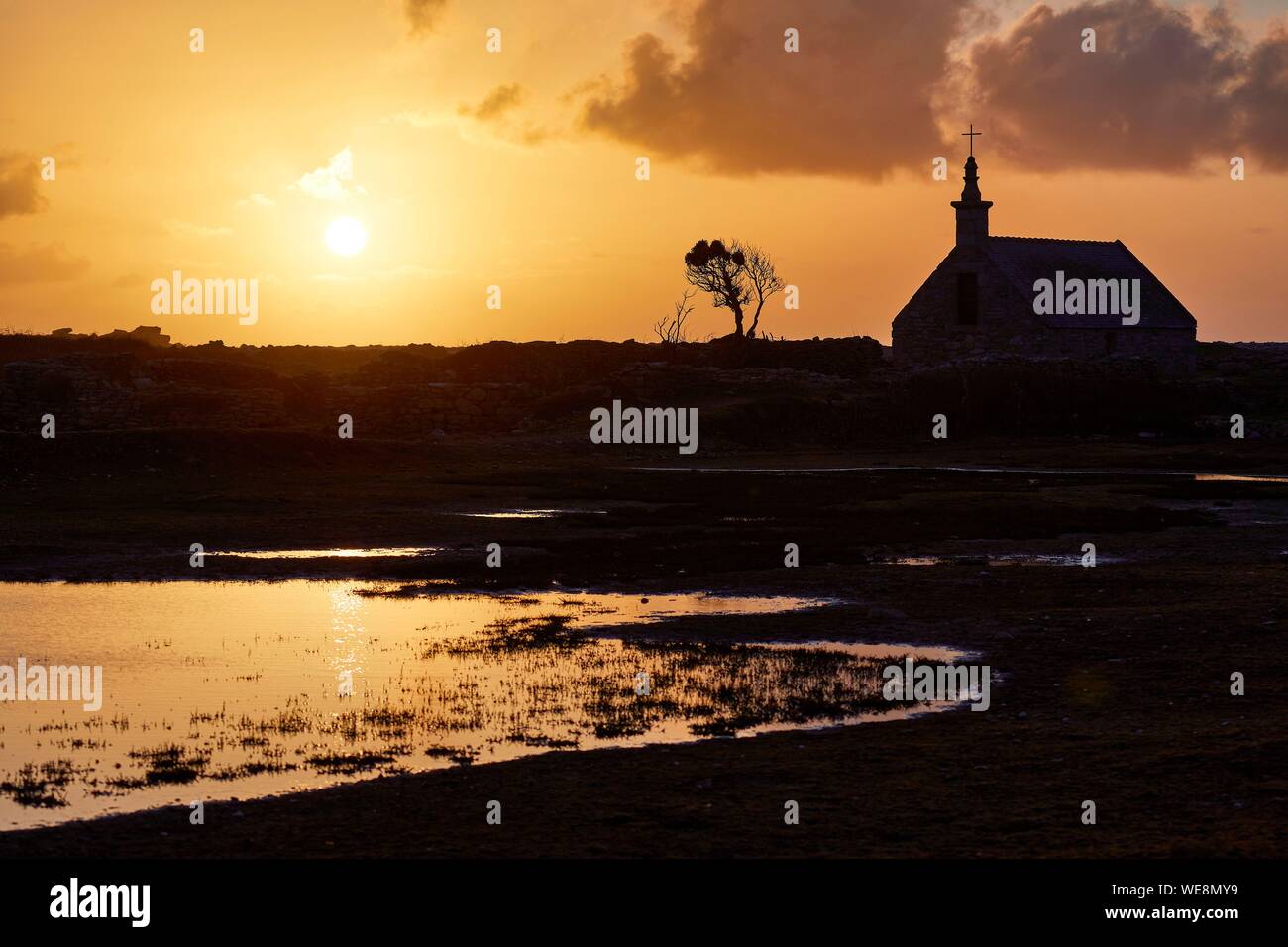France, Finistere, Iroise Sea, Iles du Ponant, Parc Naturel Regional d ...