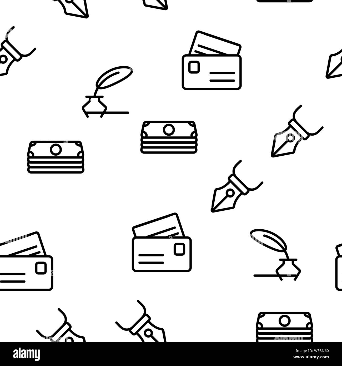 Judgement, Court Process Vector Seamless Pattern Stock Vector Image ...