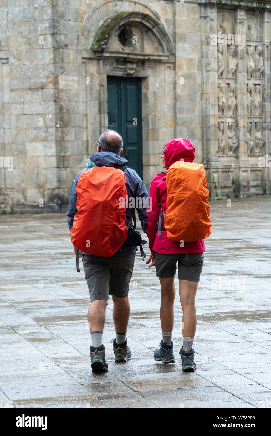Tourists with backpack hi-res stock photography and images - Alamy