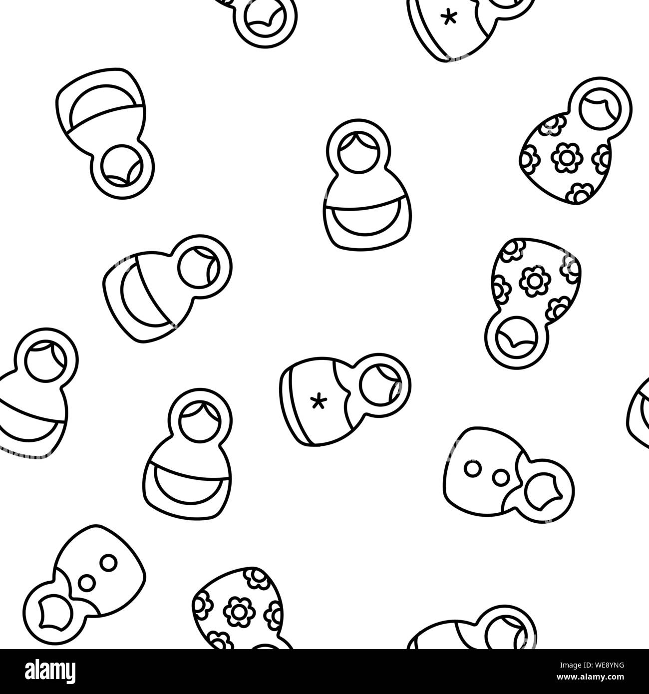 Matryoshka line art hi-res stock photography and images - Alamy