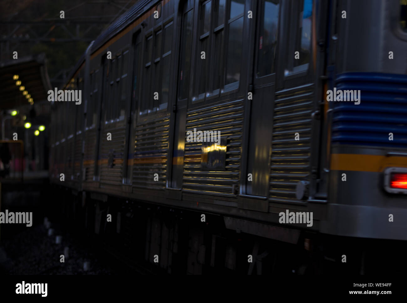 Train night hi-res stock photography and images - Alamy