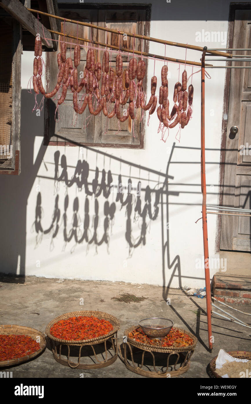 Drying sausage hi-res stock photography and images - Alamy