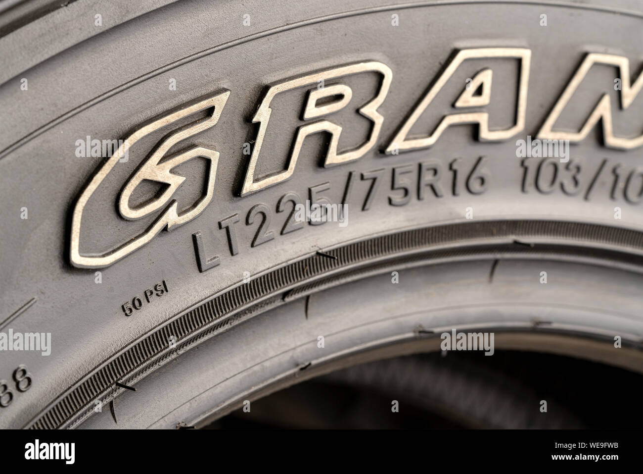 Close up tire sidewall texture background hi-res stock photography and ...