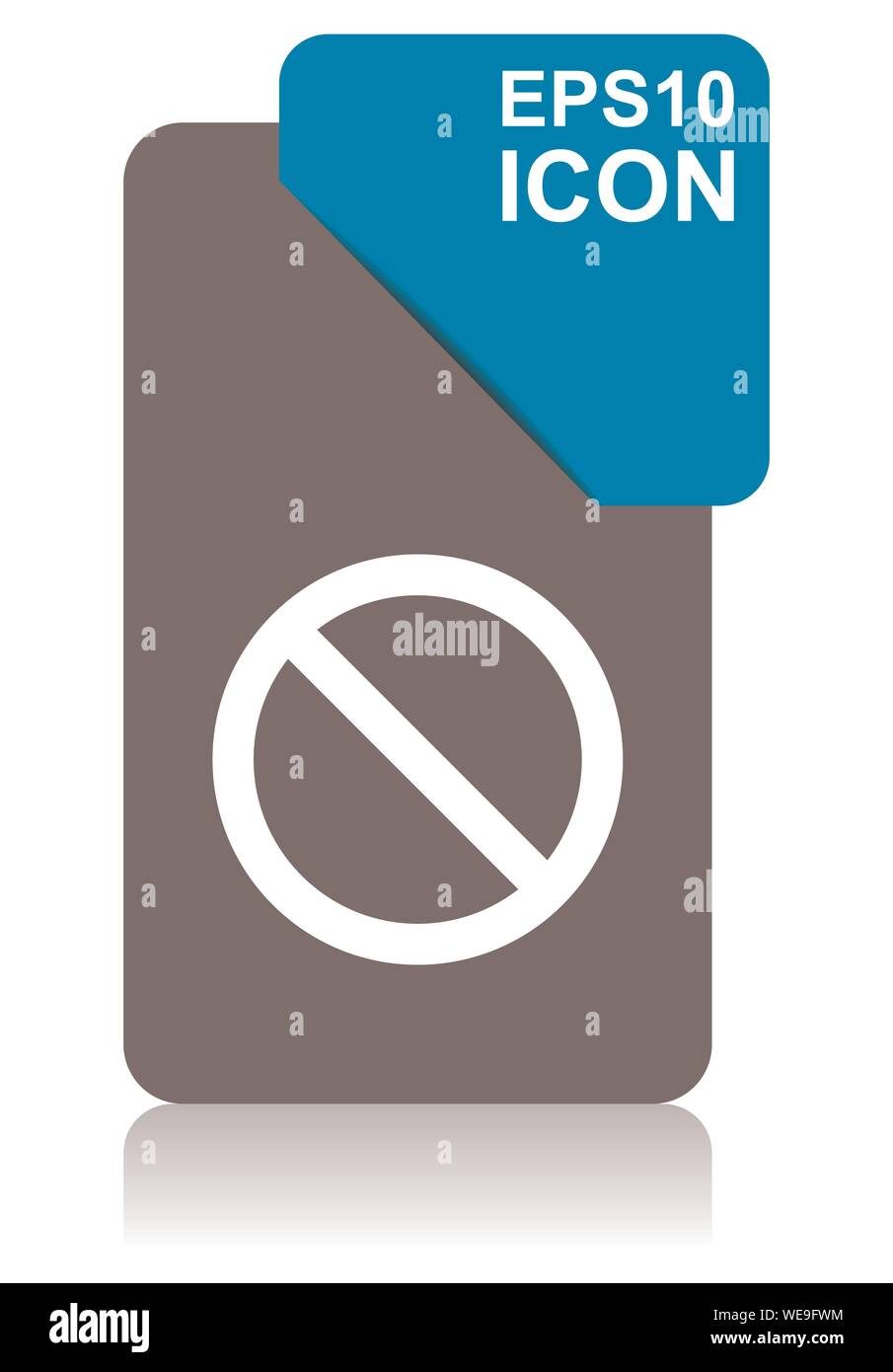 Access denied black and blue vector pointer icon on white background in ...