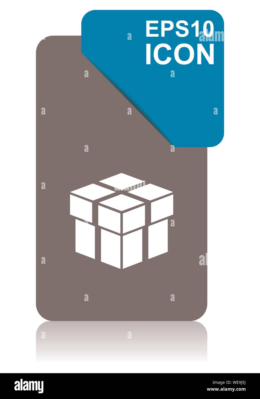 Box black and blue vector pointer icon on white background in eps 10 ...