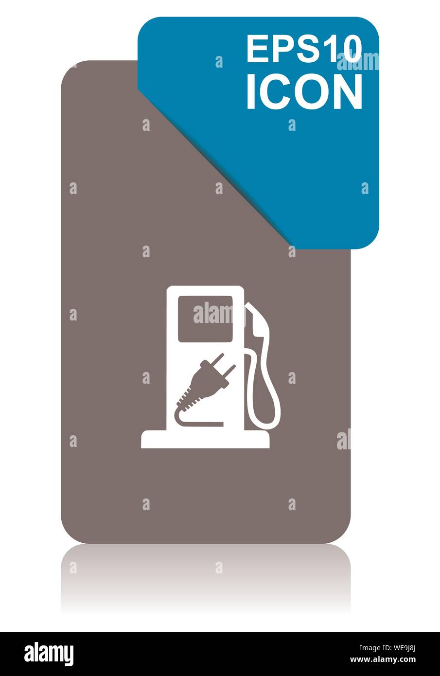 Fuel black and blue vector pointer icon on white background in eps 10 ...