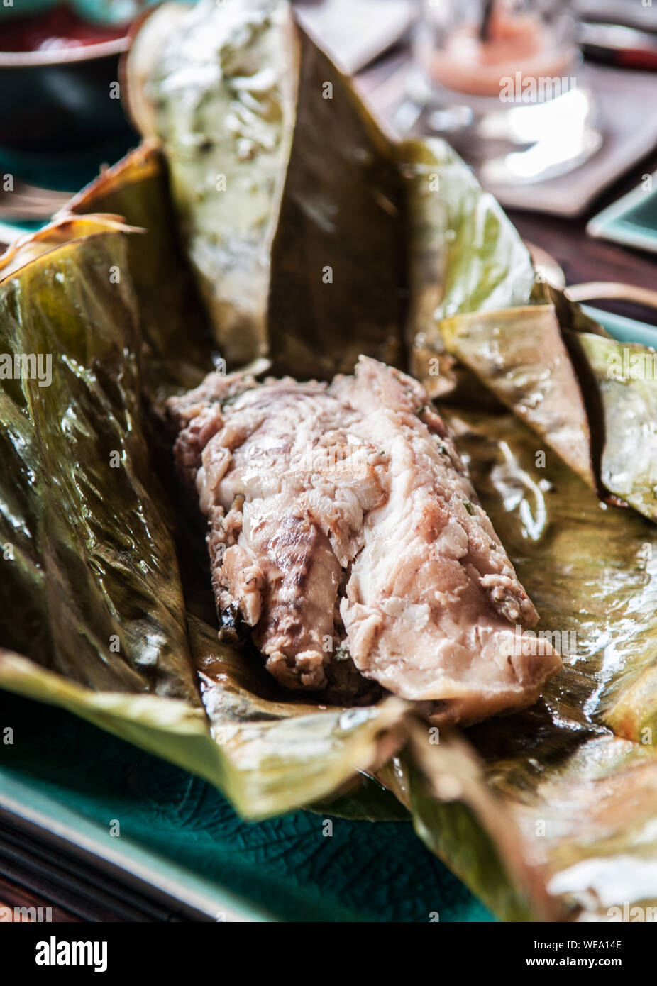 Thailand food wrapped in banana leaf hi-res stock photography and ...