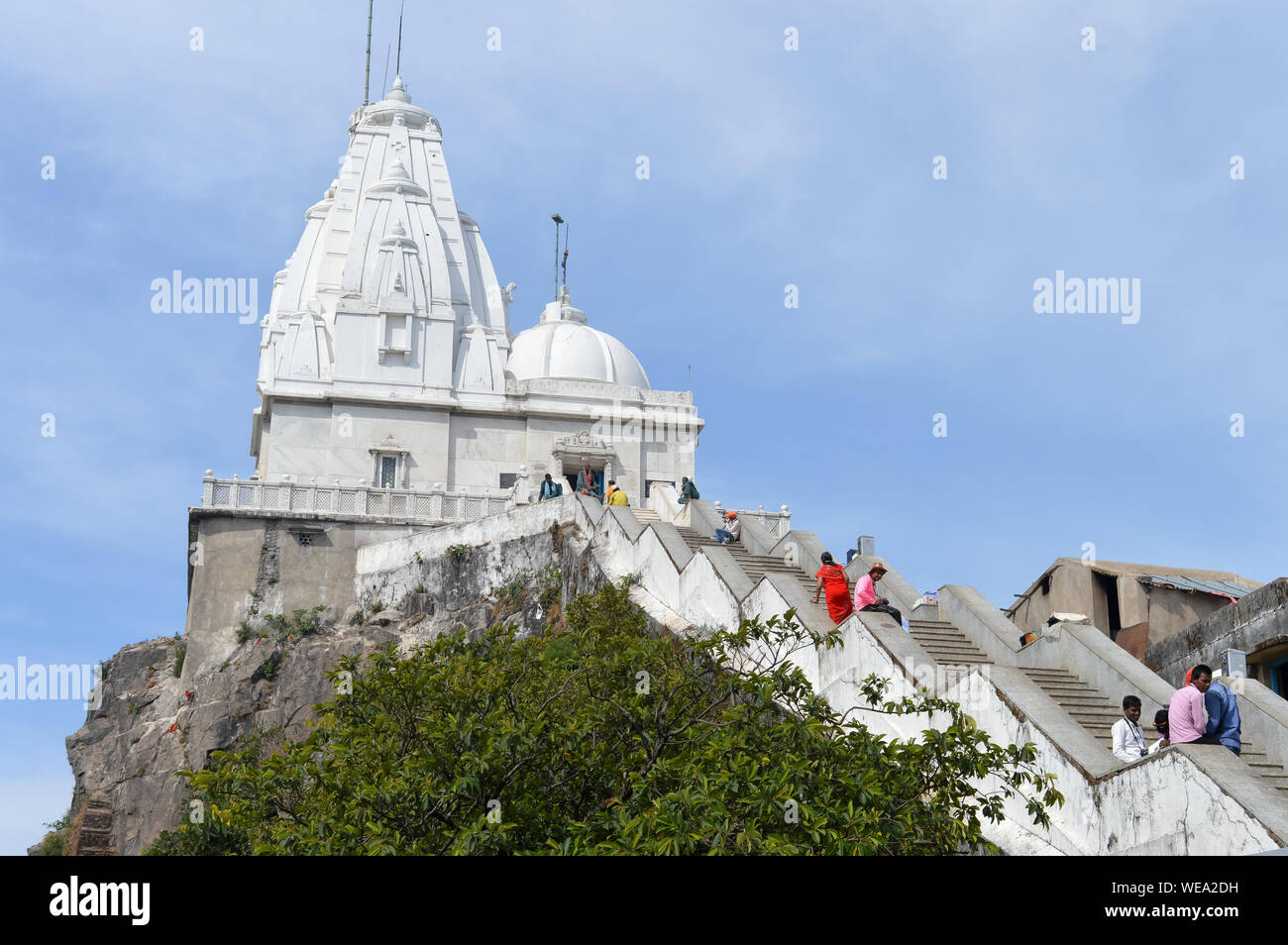 Parasnath Hills, Giridih, Jharkhand, India May 2018 - View of a jain ...