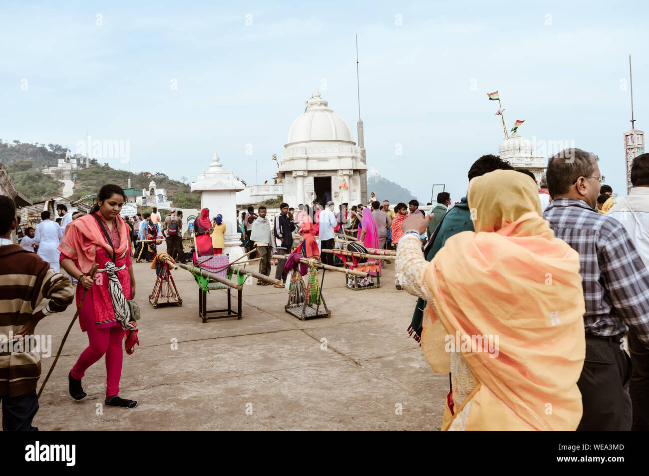 Parasnath, Giridih, Jharkhand, India May 2018 - Hindu Jain pilgrims ...