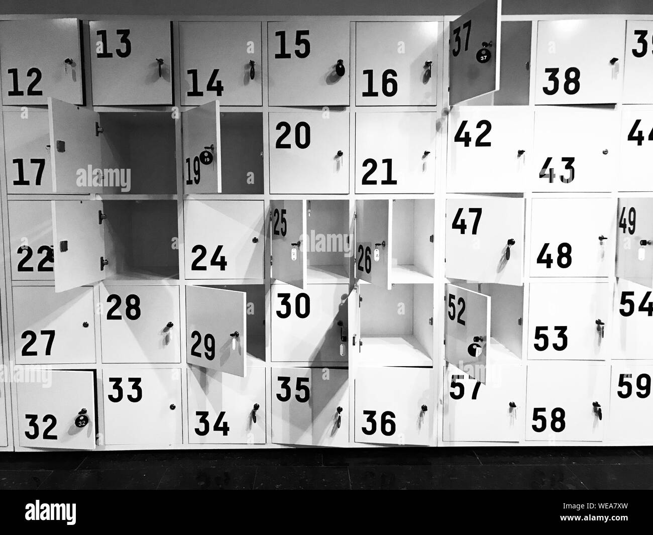 Number lockers hi-res stock photography and images - Alamy