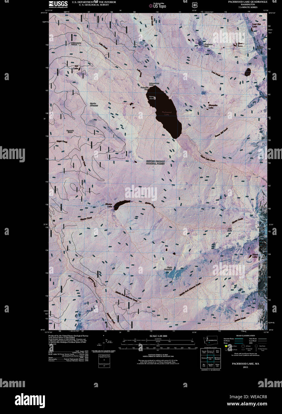Map of packwood hi-res stock photography and images - Alamy
