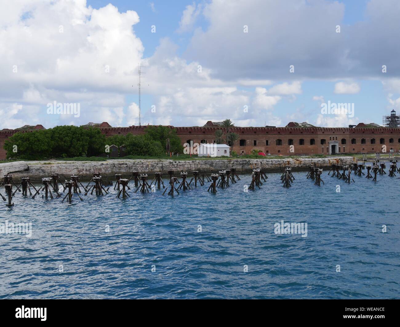 Historic Fort Jefferson, Dry Tortugas National Park in Florida Stock ...