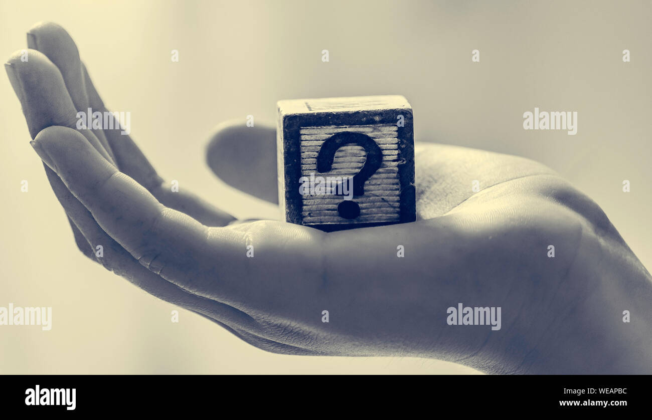 Hand Question Mark High Resolution Stock Photography and Images - Alamy