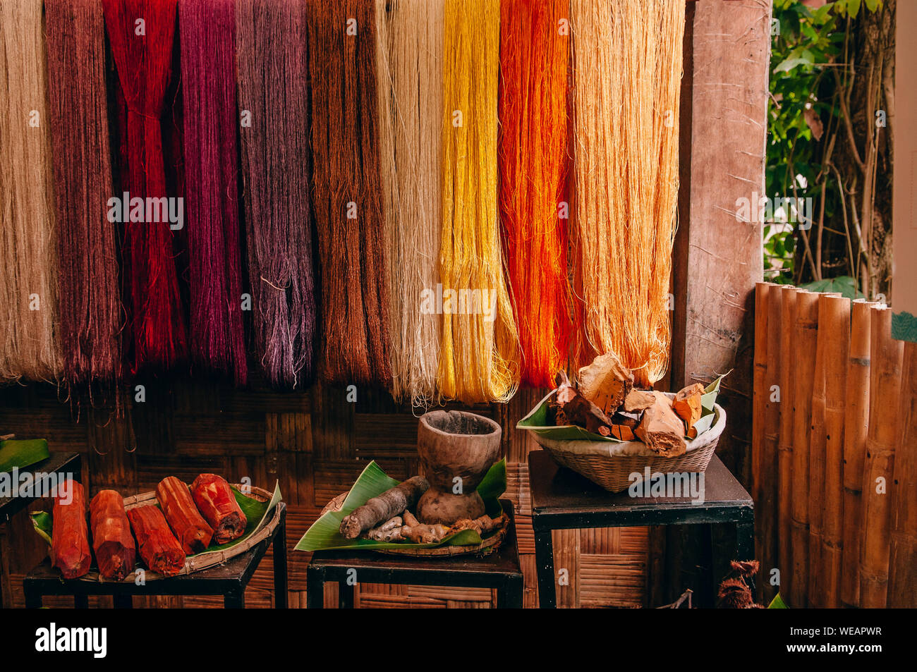 Details of natural colourful silk thread fiber and natural colour dye ...