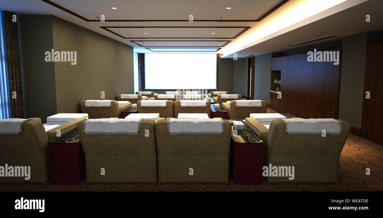 Cinema seat modern screen hi-res stock photography and images - Alamy