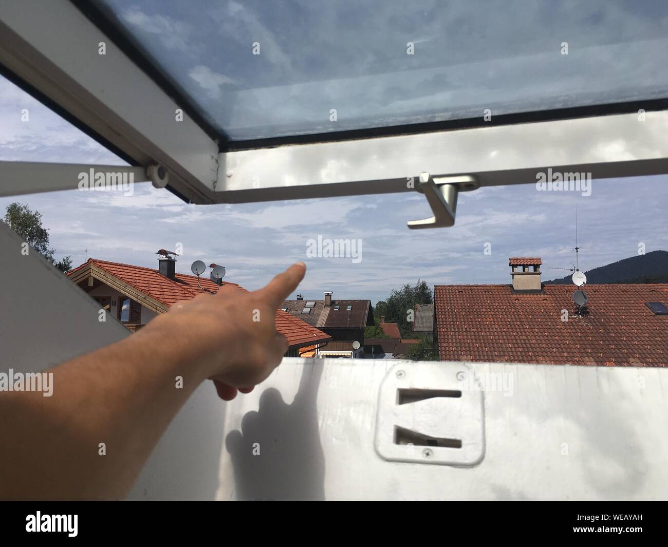 Real roof window hi-res stock photography and images - Alamy