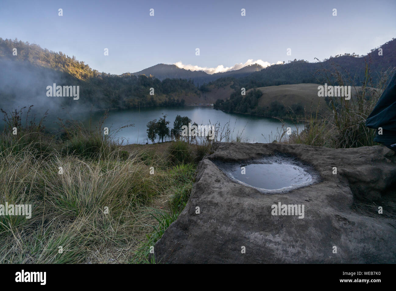 Ranu Kumbolo lake is holy lake for hindu located in bromo tengger ...