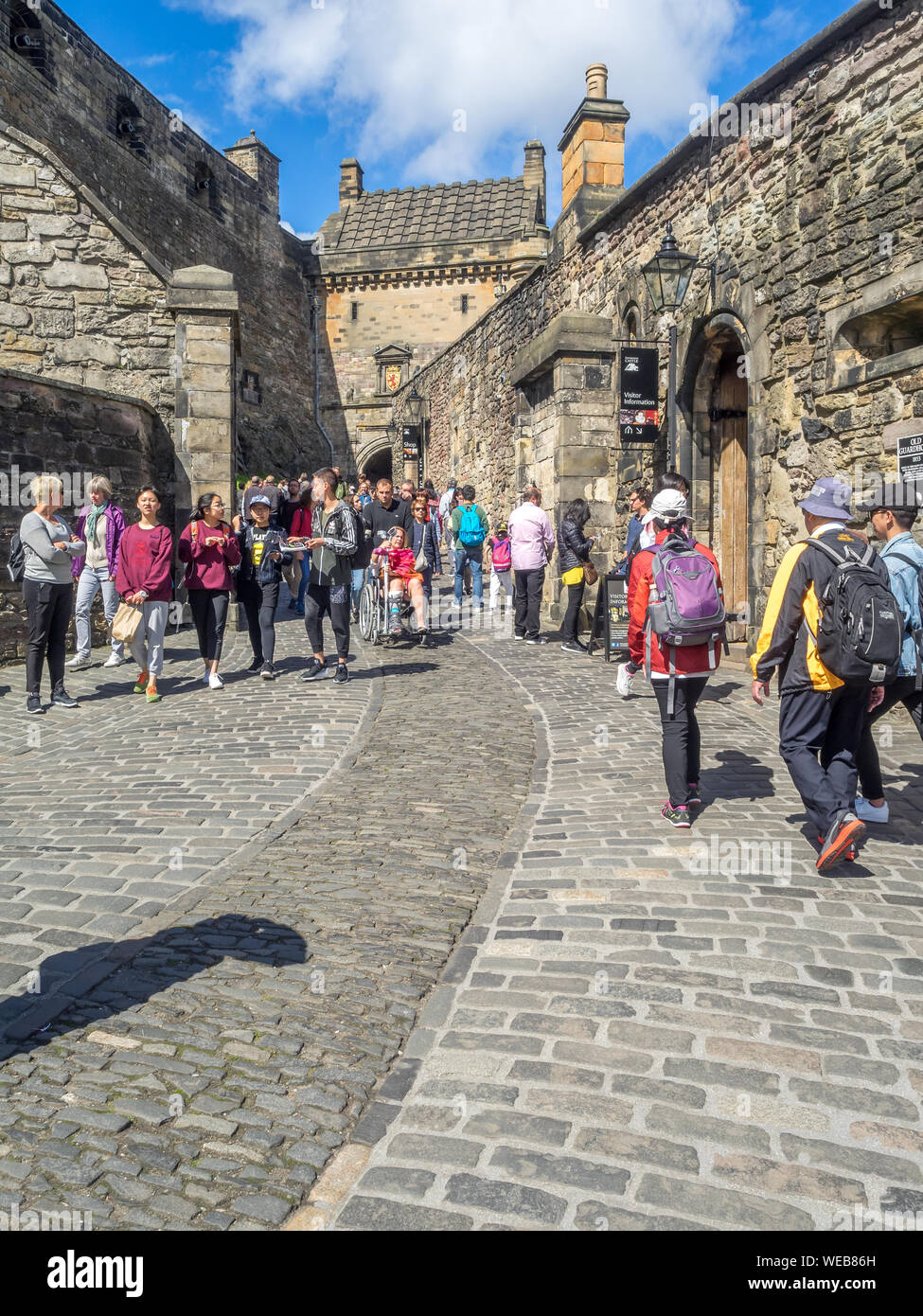 External facades of buildings and fortifications at Edinburgh Castle on ...