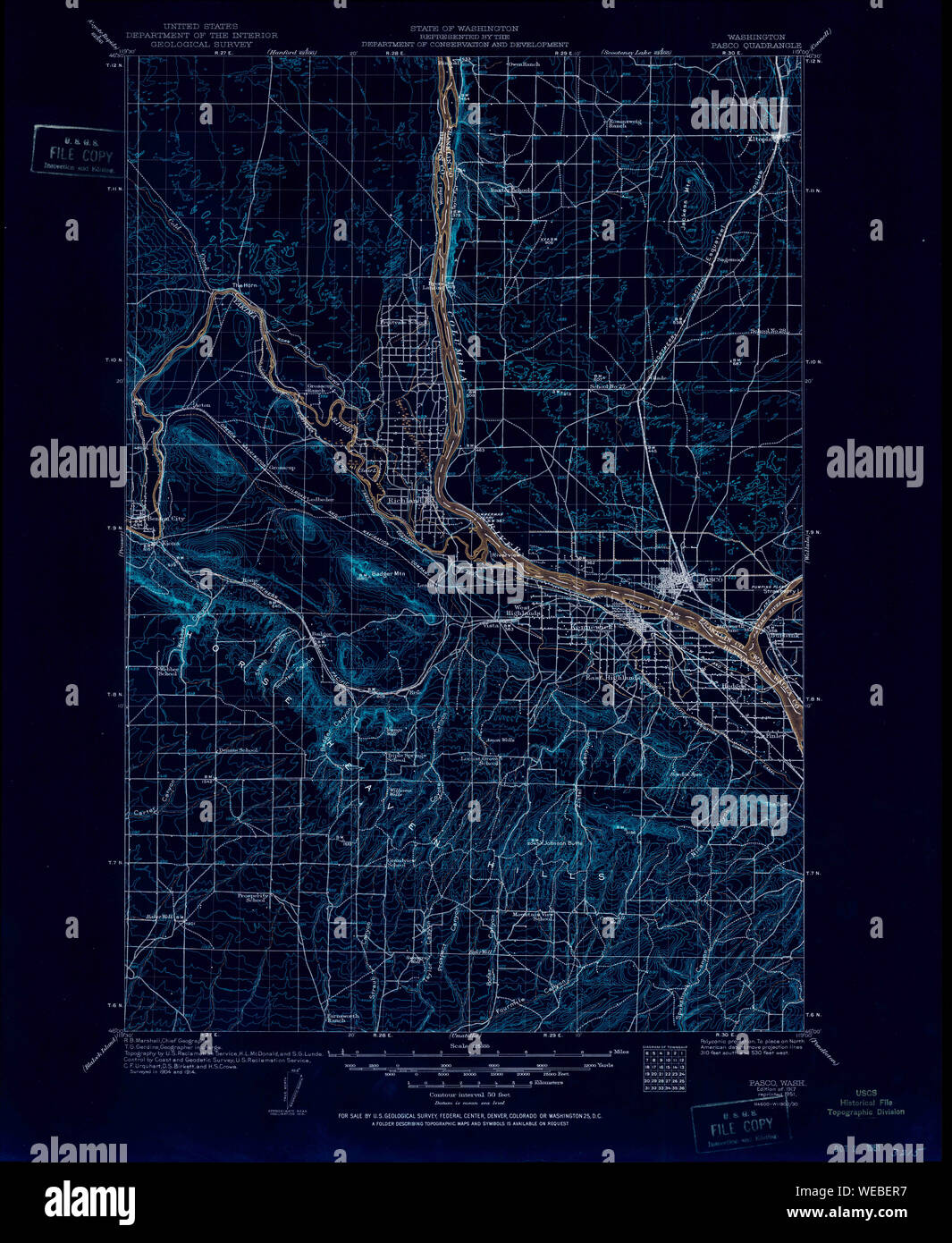 Map of pasco hi-res stock photography and images - Alamy