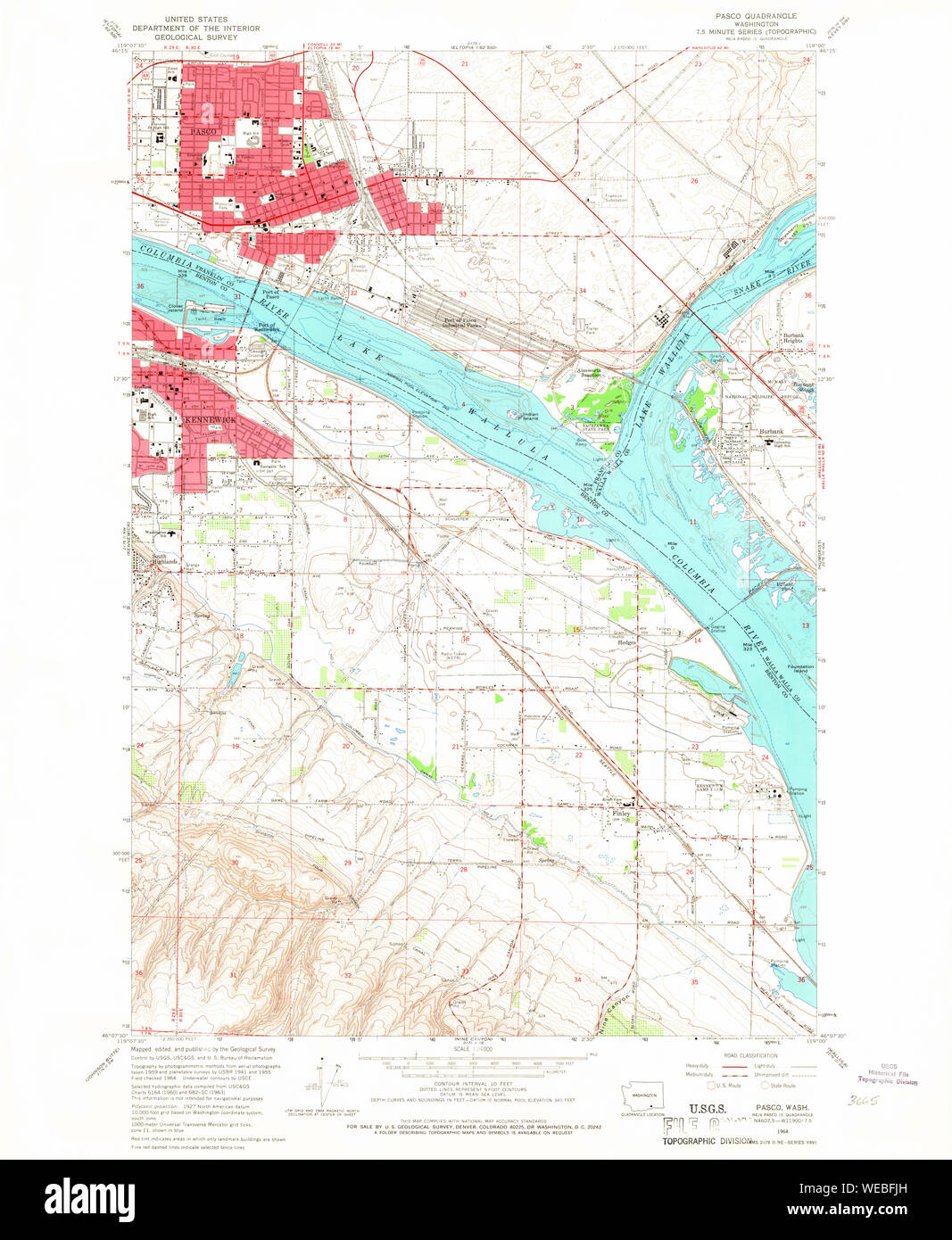 Pasco washington state map hi-res stock photography and images - Alamy