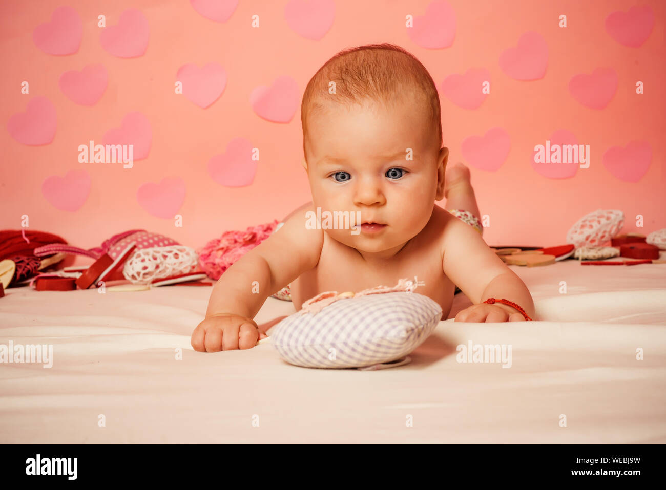 Pretty photo. Sweet little baby. New life and baby birth. Childhood and ...