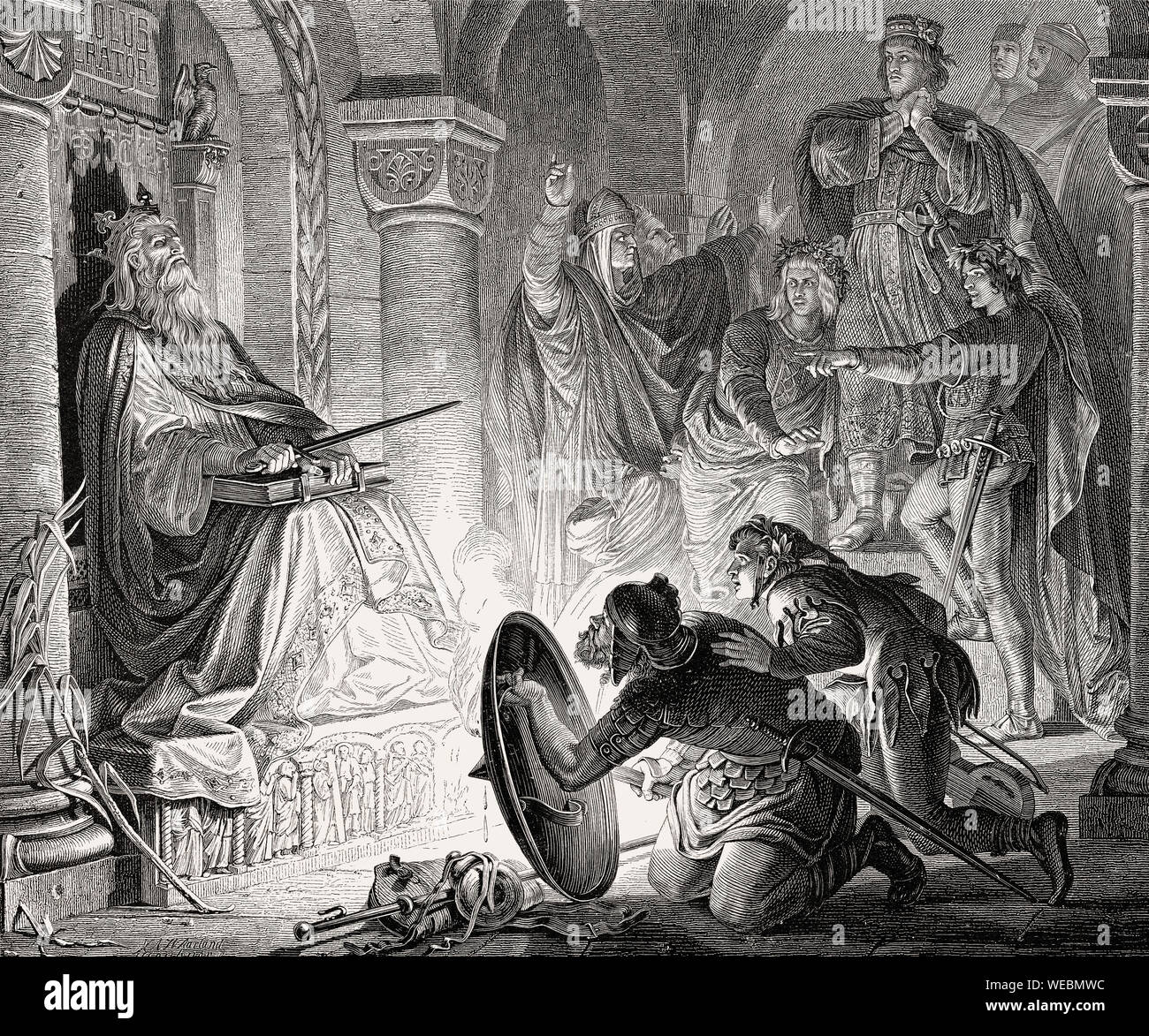 Otto III, 980 – 1002, Holy Roman Emperor from 996 to 1002 in the crypt ...
