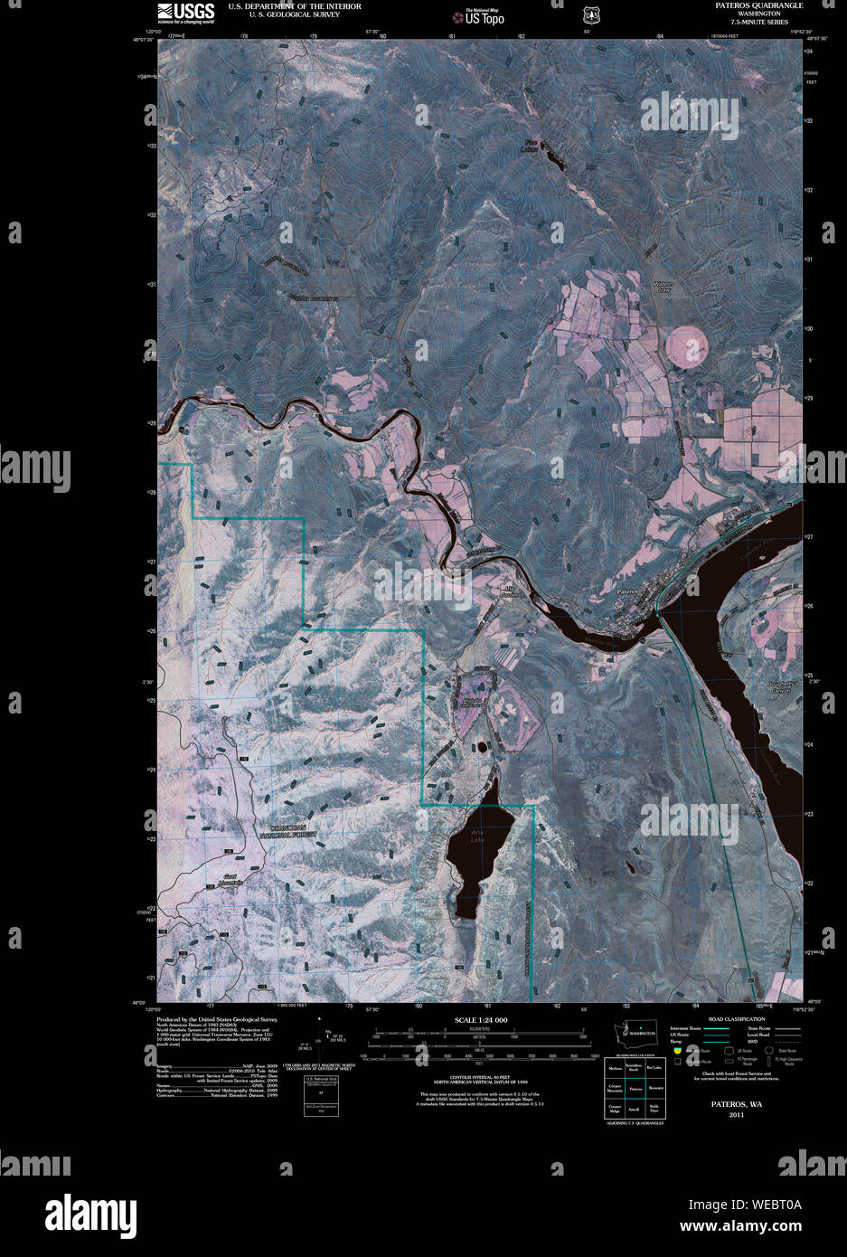 Map of pateros washington hi-res stock photography and images - Alamy
