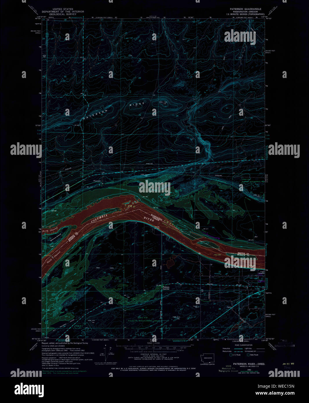 Paterson washington map hi-res stock photography and images - Alamy