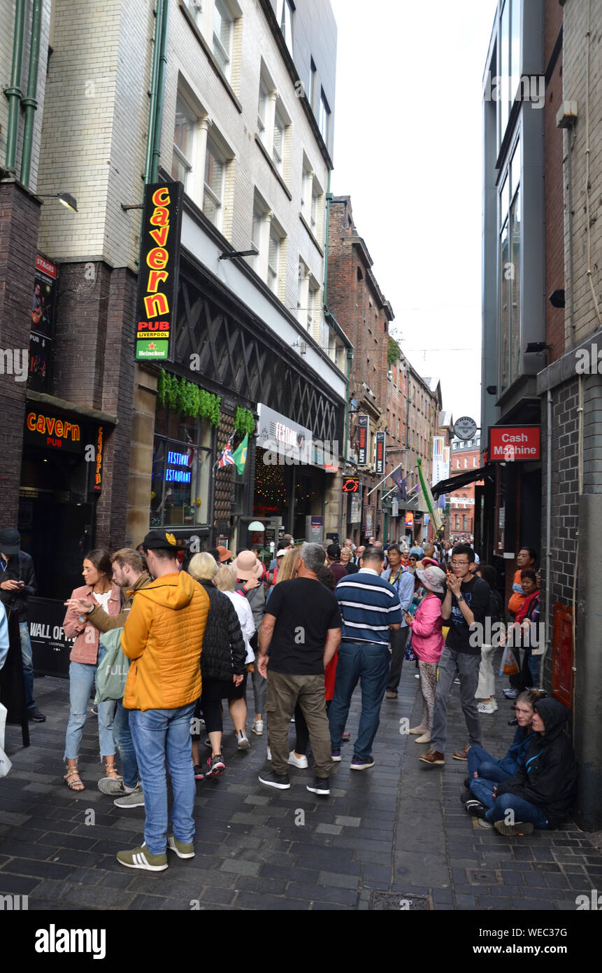 Mathew Street, home of The Cavern Club, Liverpool, UK Stock Photo - Alamy