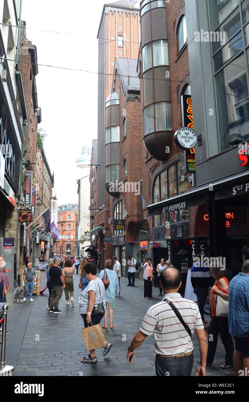 Mathew Street, home of The Cavern Club, Liverpool, UK Stock Photo - Alamy