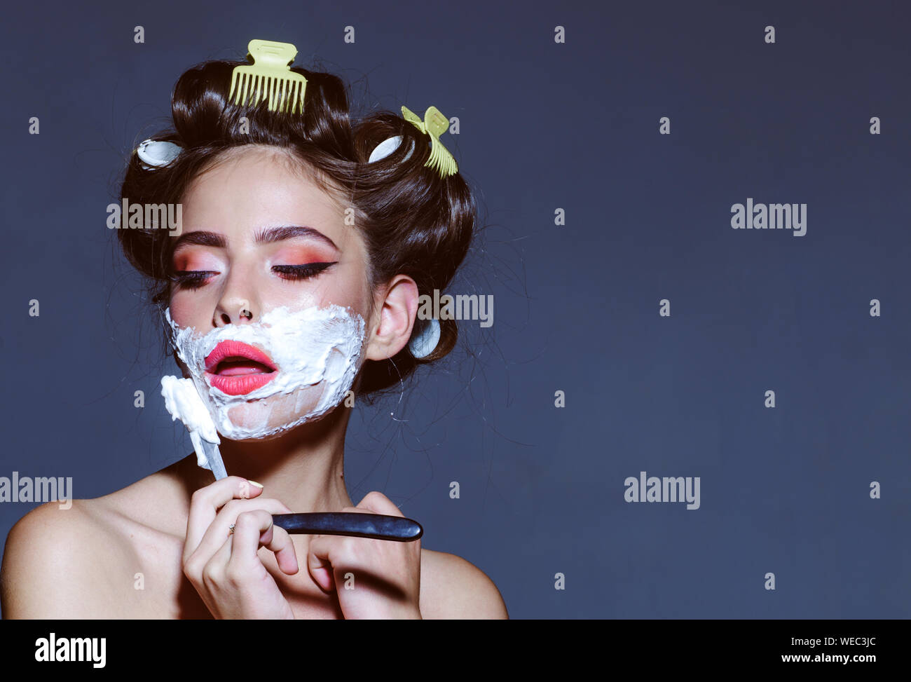 Girls Shaving Cream And Razor