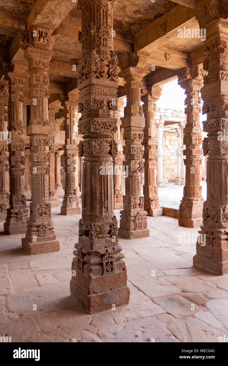 New Delhi,India,9,2007;Qutab Minar tallest brick minaret in the world ...