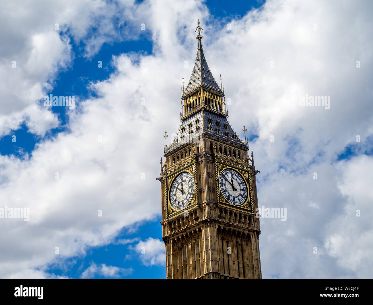 Big Ben, London, UK. A view of the popular London landmark, the clock ...
