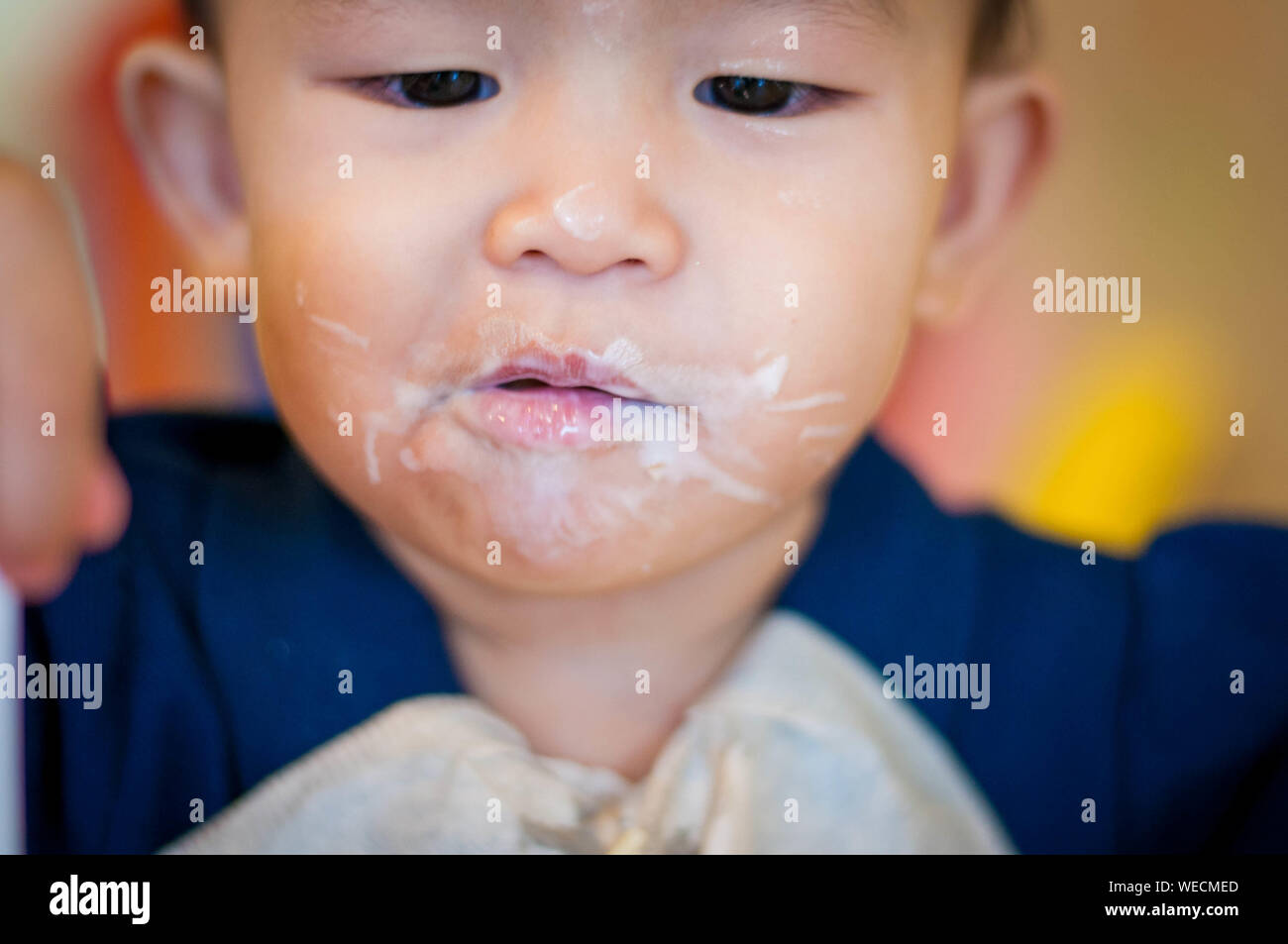 Messy boy eating food hi-res stock photography and images - Alamy