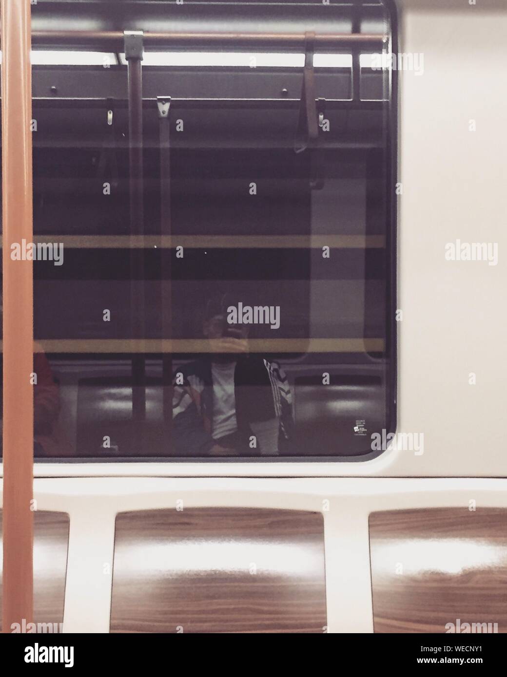 Man reflection train window hi-res stock photography and images - Alamy