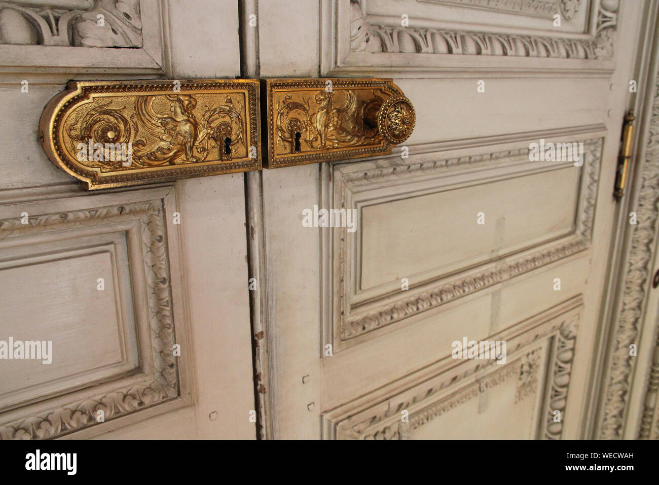 door in a mansion in paris (france Stock Photo - Alamy