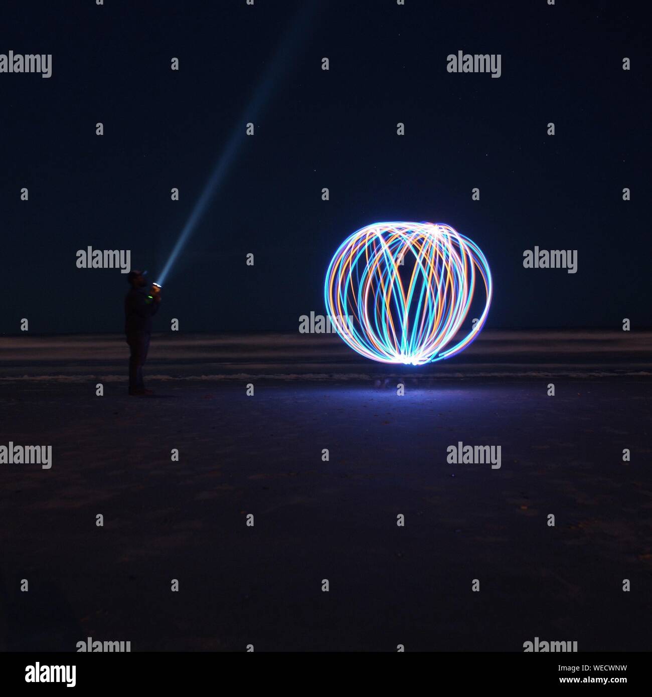 Torch light silhouette hi-res stock photography and images - Alamy