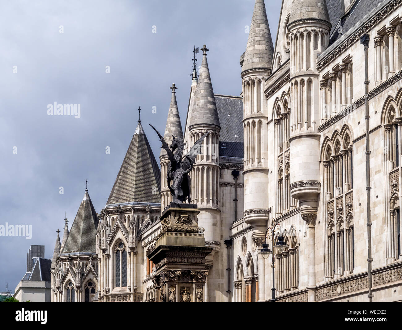 Temple Bar Memorial on Fleet Street on August 3, 2017 in London England ...