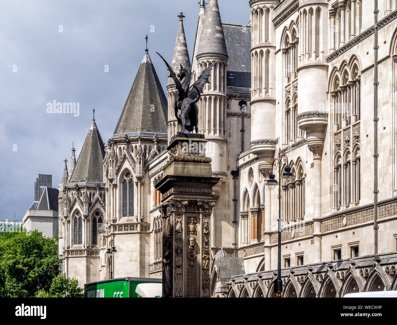 Temple Bar Memorial on Fleet Street on August 3, 2017 in London England ...