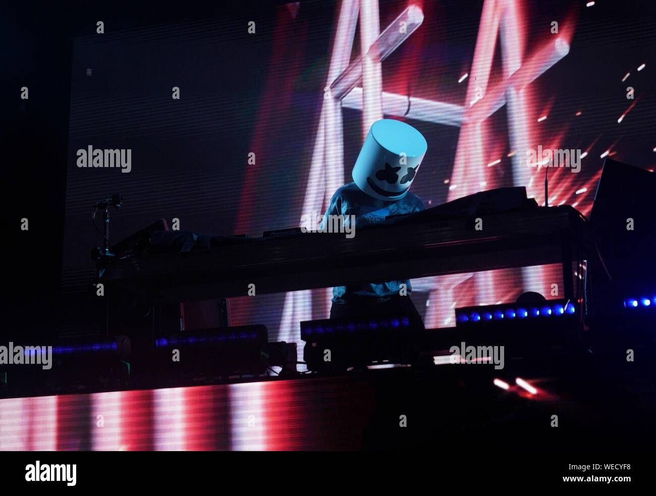 New York, NY, USA. 29th Aug, 2019. Marshmello in attendance for Z100 ...