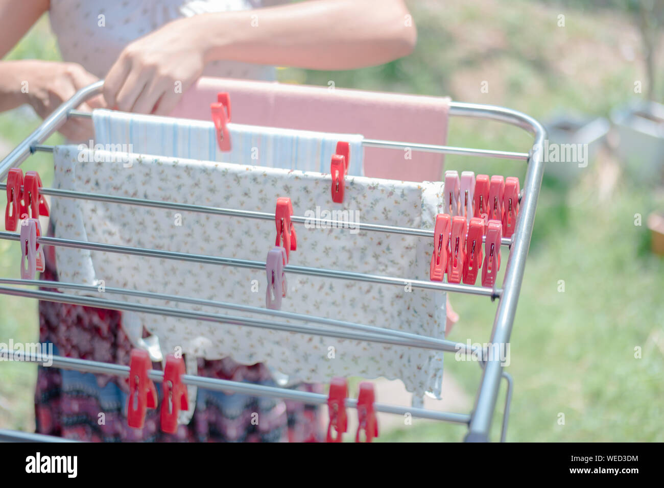 Drying clothes hi-res stock photography and images - Alamy