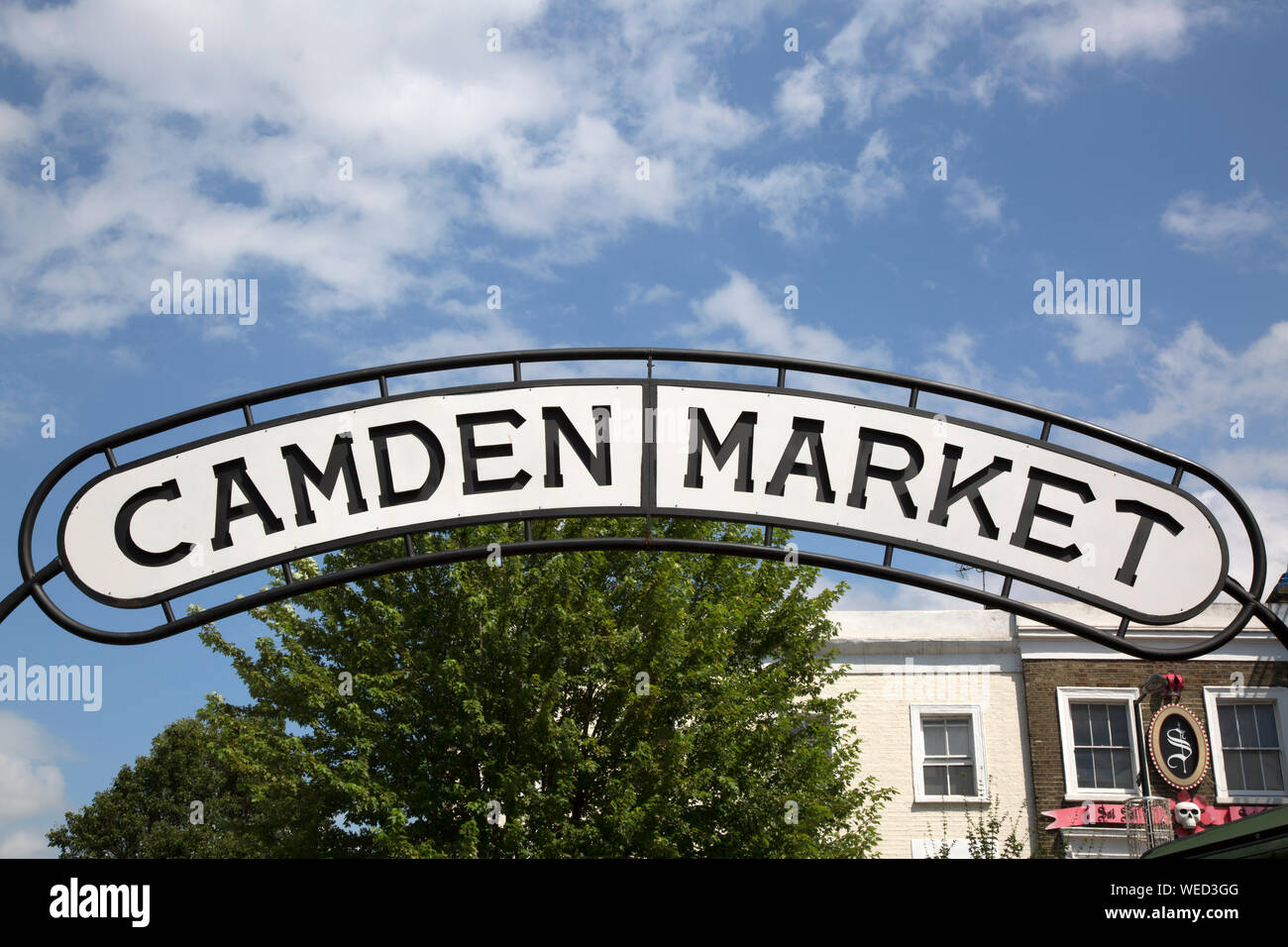Market Sign; Camden Town; London; England; UK Stock Photo - Alamy