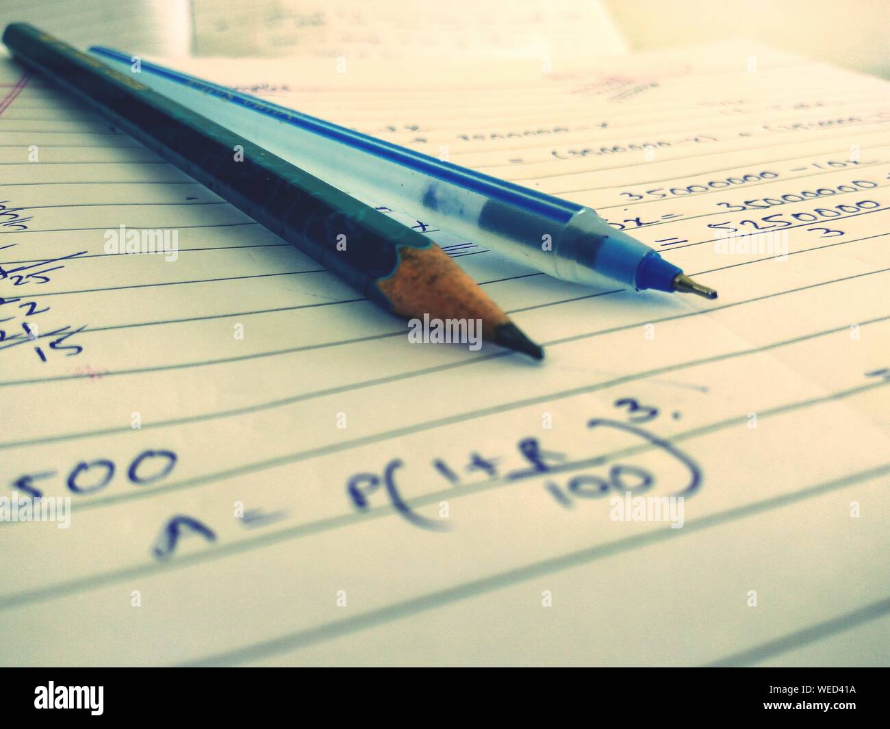 Mathematics writing formulas hi-res stock photography and images - Alamy