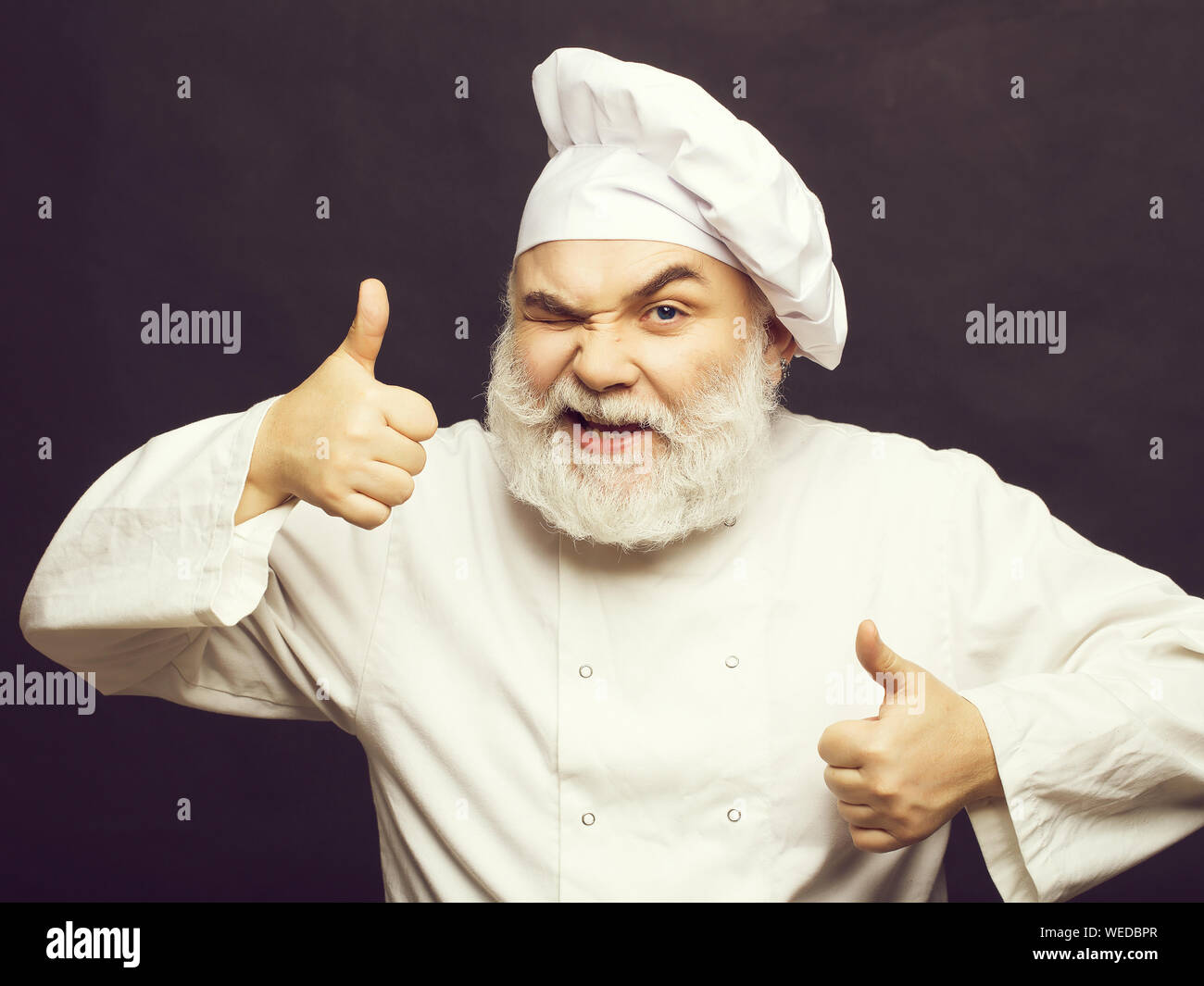 Winking chef hi-res stock photography and images - Alamy
