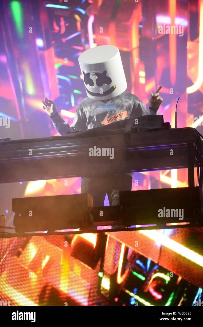 New York, NY, USA. 29th Aug, 2019. Marshmello in attendance for Z100 ...