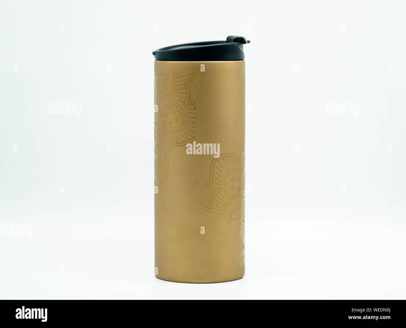 Brown texture water bottle isolated on white background Stock Photo - Alamy