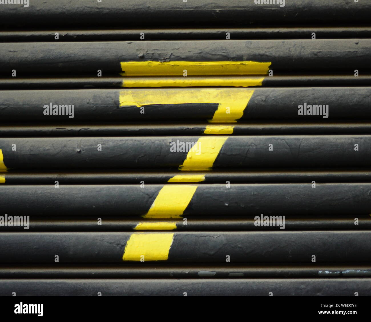 Yellow Number 7 High Resolution Stock Photography and Images - Alamy