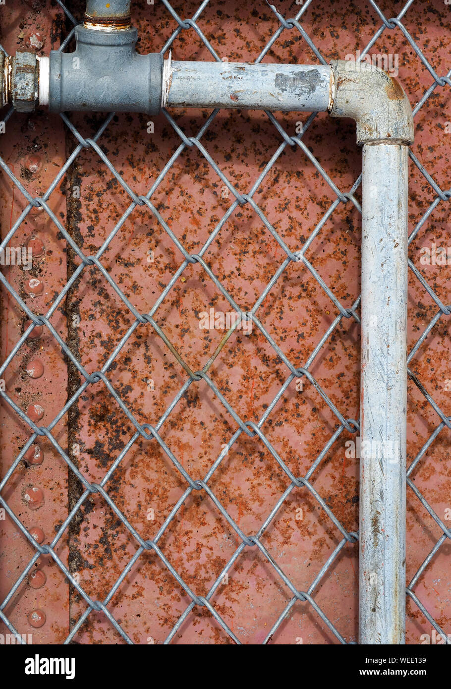 Rusty old metal fence hi-res stock photography and images - Alamy