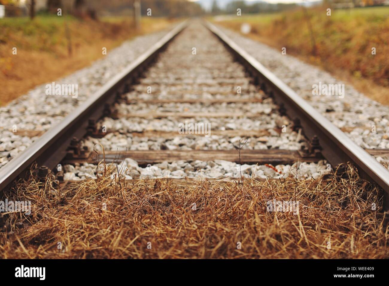 Empty railroad track hi-res stock photography and images - Alamy