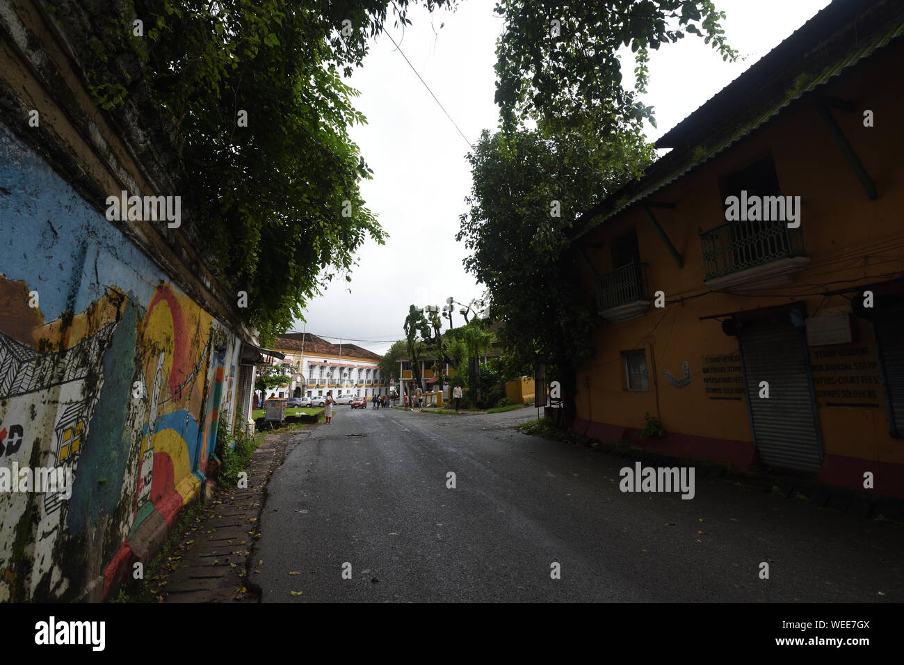 Goa road monsoon hi-res stock photography and images - Alamy
